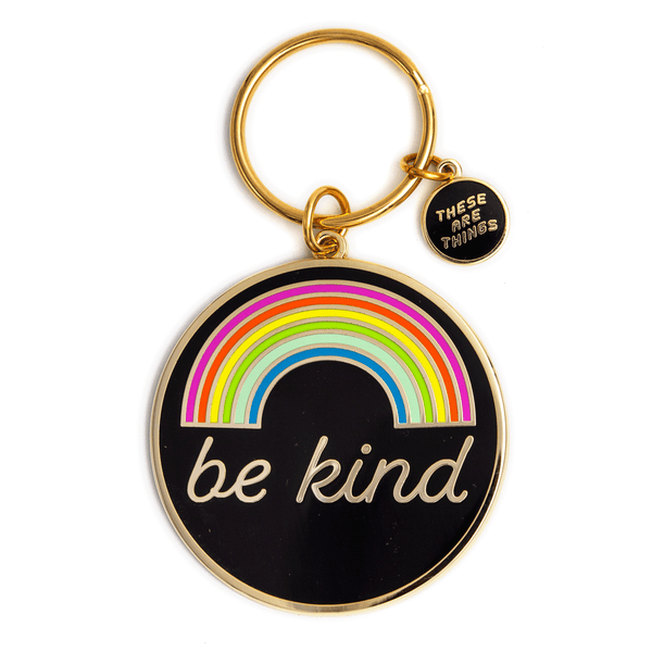 Be Kind Enamel Keychain – These Are Things