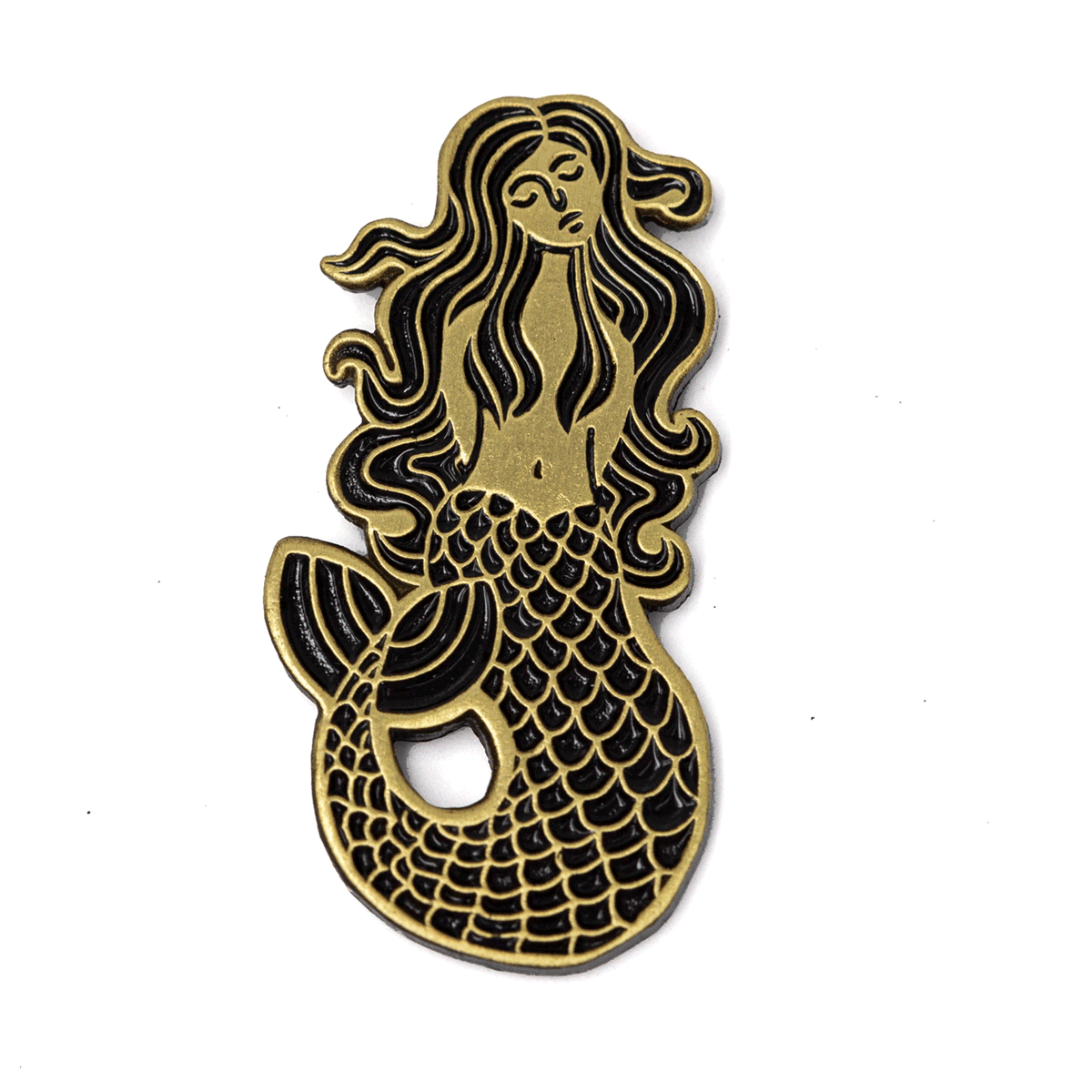 Golden Mermaid Pin – These Are Things