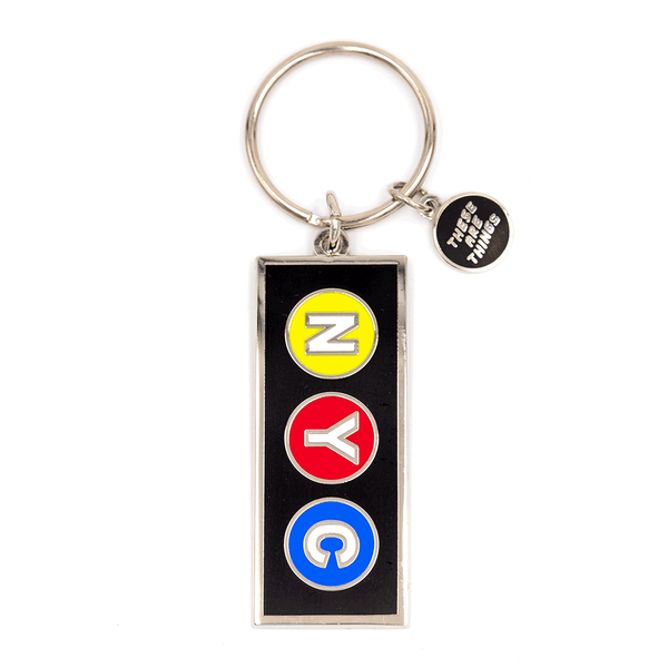 NYC Subway Enamel Keychain – These Are Things