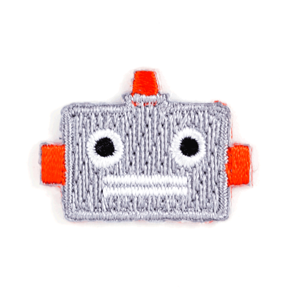 Robot Head Sticker Patch – These Are Things